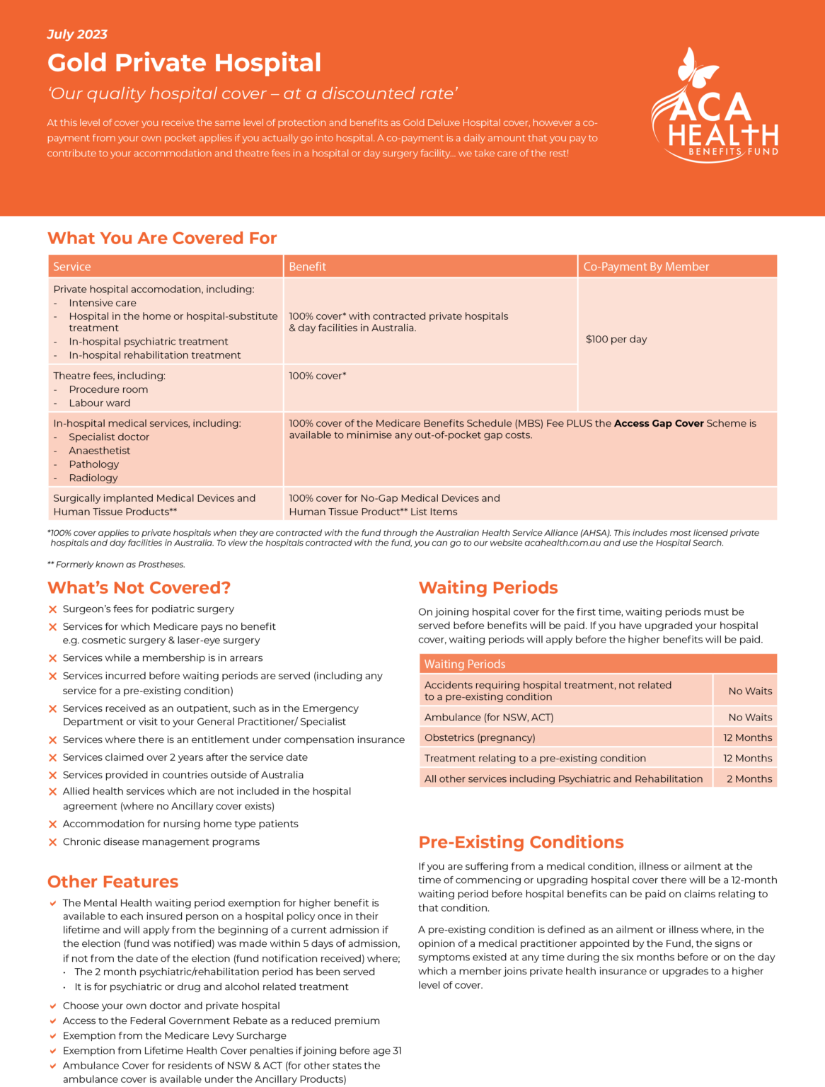Brochures & Forms - ACA Health